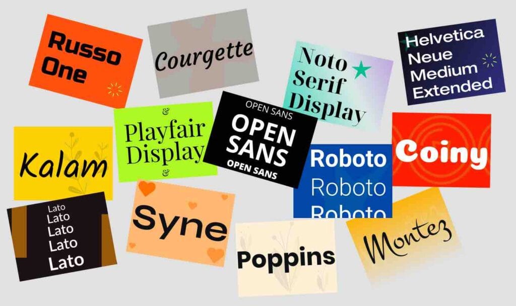 General principles for the best fonts to use on your website. - Ultraweb